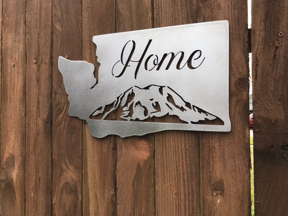 Custom Metal Home Mountain Sign | SJP Metal Works, LLC