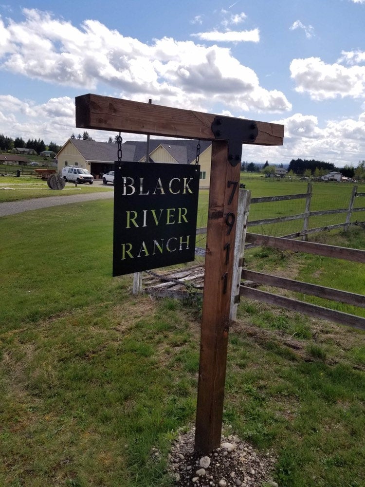 Custom metal ranch entrance sign personalized | SJP Metal Works, LLC